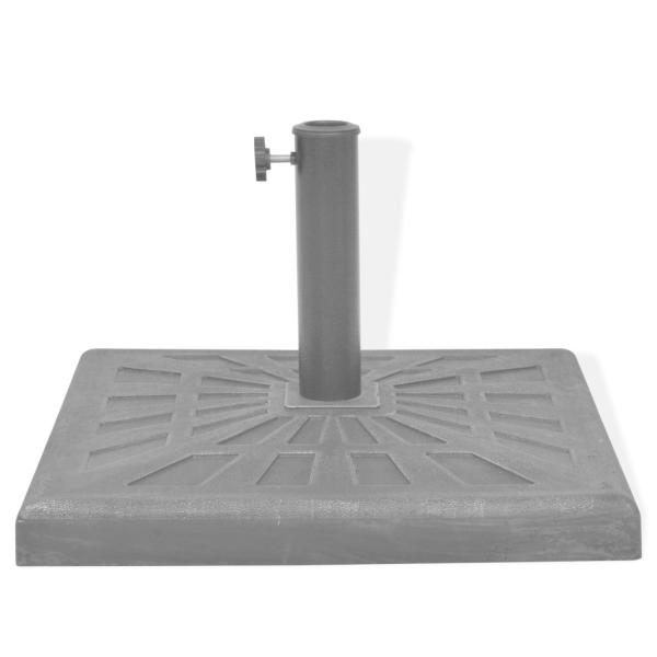 商品名:  Tidyard Parasol Base Resin Square with 2 Adapters, Locking Bolt Umbrella Outdoor Patio Black 26.5 lb Overall Dimen...