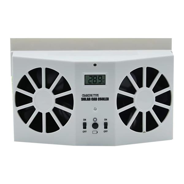 商品名: MASO ソーラーパワーカー排気ファン カーラジエーターファン 省エネエアベント ラジエーター空気清浄機 2W ABS(ホワイト) MASO Solar Powered Car Exhaust Fan, Car Radiator ...