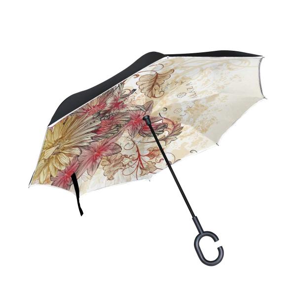商品名:  Nander Reverse Inverted Inside Out Umbrella - Upside Down UV Protection Unique Windproof,Rain and Snow, European V...