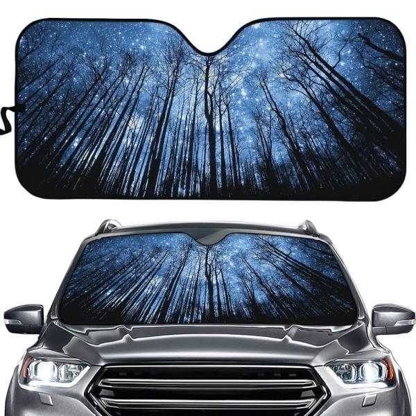 商品名: JoyLamoria ノベルティパターン フロントガラス用サンシェード ユニバーサルフィット 車用サンシェード 車を涼しく保ちます。 紫外線と熱反射材。 One Size シルバー MUK2381HC JoyLamoria For...