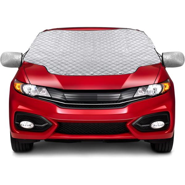 商品名: Gintenco 車 フロントカバー 凍結防止 シート カー フロントガラスカバー 内蔵磁石 積雪 雪 対策 霜よけ 四層構造 防水 四季兼用 車 サンシェード 日よけ 軽自動車 SUVに適用 Gintenco Car Winds...