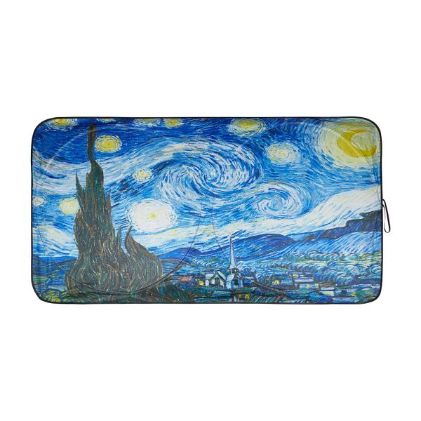 商品名: NEUX Car Windshield Sunshade with Bonus Steering Wheel Cover Sun Shade. 210T Reflective Polyester Blocks Heat and S...