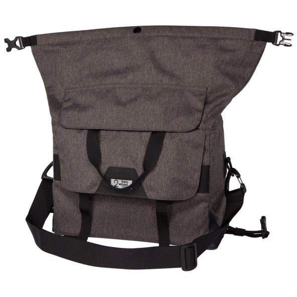 商品名: 2輪ギア - 4イン1 デイライナーボックスバッグ (20リットル) - 防水ロールトップ 自転車ハンドルバー/ラック/トランク/バスケット用 ショルダーストラップ付き(グラファイトグレー) Two Wheel Gear - 4 ...