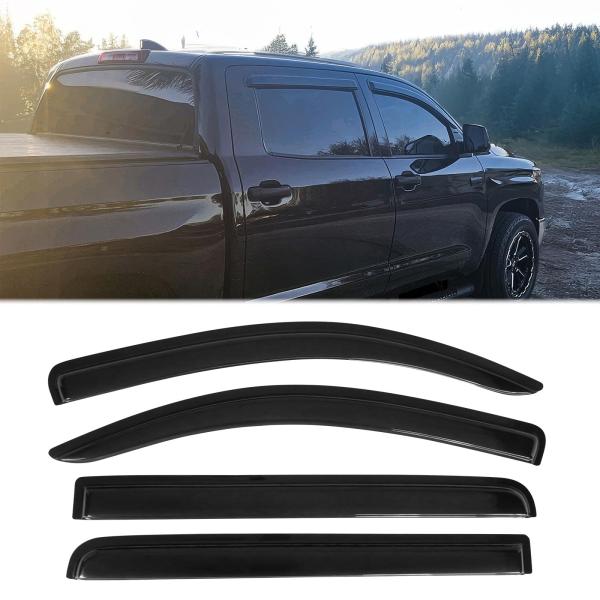 商品名:  FREEMOTOR802 Tape-on Side Window Visors Wind Deflectors Rain Guards Vent Visors, Compatible with 2007-2021 Toyota ...