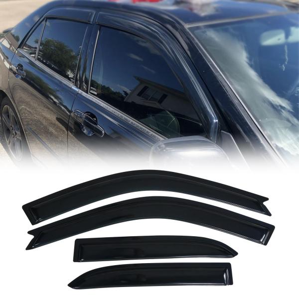 商品名:  FREEMOTOR802 Tape-on Window Visors Compatible with 2001-2005 Lexus IS300, Rain Guards Side Window Wind Deflectors ...