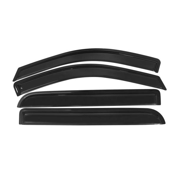 商品名:  FREEMOTOR802〓 Tape-on Side Window Visors Wind Deflectors Rain Guards Vent Visors, Compatible with 2004-2008 Ford F...