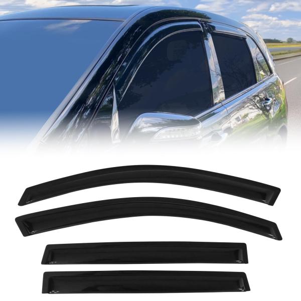 商品名:  FREEMOTOR802〓 Tape-on Side Window Visors Wind Deflectors Rain Guards Vent Visors, Compatible with 2007-2013 Acura ...