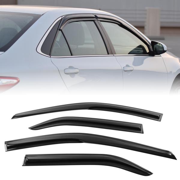 商品名:  FREEMOTOR802〓 Tape-on Side Window Wind Deflectors Vent Visors Compatible with 2012-2014 Toyota Camry, Window Visor...