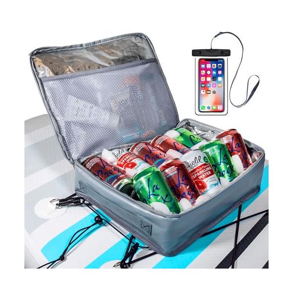 商品名: SUP-Now パドルボードアクセサリー クーラー 防水携帯電話ケース ? パドルボードに不可欠なSUPアクセサリー SUP-Now Paddle Board Accessories Cooler with Waterproof ...