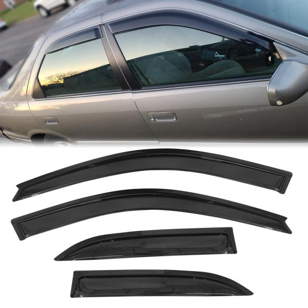 商品名:  FREEMOTOR802〓 Tape-on Side Window Visors Wind Deflectors Rain Guards Vent Visors, Compatible with 1997-2001 Toyota...
