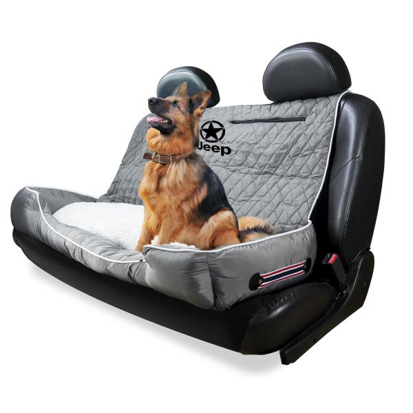 商品名:  PetBed2GO Grey, Large - Jeep Star Pet Bed Cushion &amp; Car Seat Cover, 52x20x7, 6lbsブランド: Seat Armour高さ: 33.02cm横...