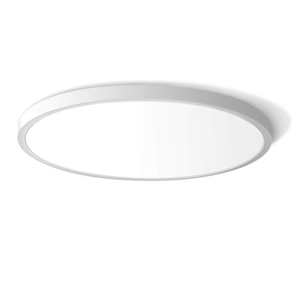 商品名:  LED Flush Mount Ceiling Light Fixture, 5000K Daylight White 24W(240W Equivalent) 12 Inch Flat Modern Ceiling Light...