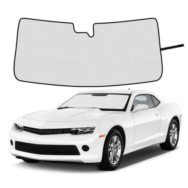 商品名: RT-TCZ カマロフロントガラスサンシェード シボレーカマロ 2010 2011 2012 2013 2014 2015用 フロントサンシェード サンバイザーマット RT-TCZ for Camaro Windshield Su...
