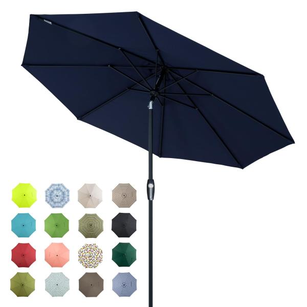 商品名:  Tempera 9ft Patio Market Outdoor Table Umbrella with Auto Tilt and Crank,Large Sun Umbrella with Sturdy Pole&amp;F...