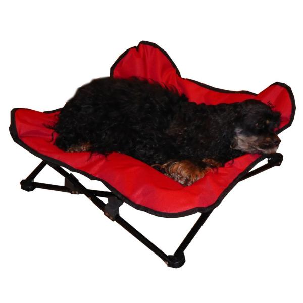 商品名: HDP - Cuna elevada y acolchada para ahorrar espacio, color rojo, tama〓o: grande HDP Elevated Padded Napper Cot Spac...