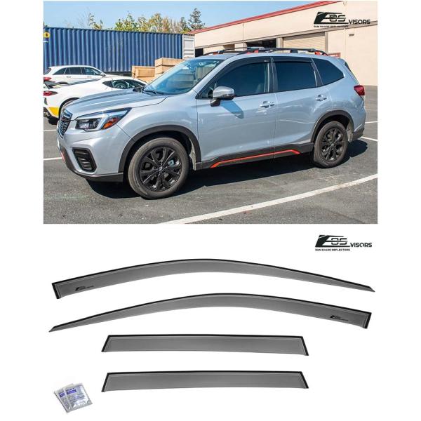 商品名:  Extreme Online Store Replacement for 2019-Present Subaru Forester | EOS Visors JDM Tape-On Style Side Vents Window...