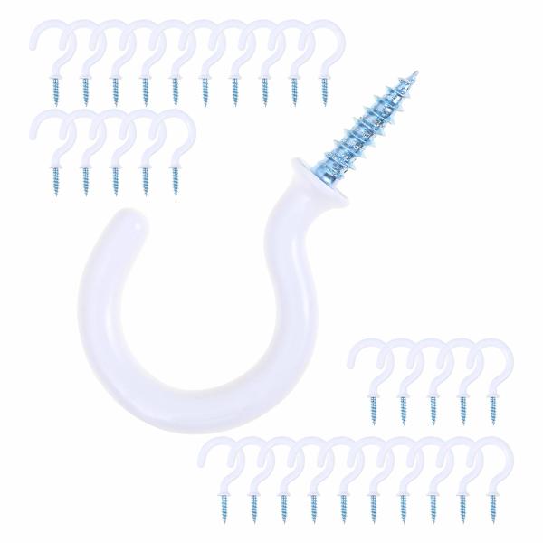 商品名:  Mgoodoo 30PCS Plant Hooks for Ceiling, 1-1/4'' Screw Hooks Heave Duty for Hanging Outdoor String Lights Cup Hooks ...