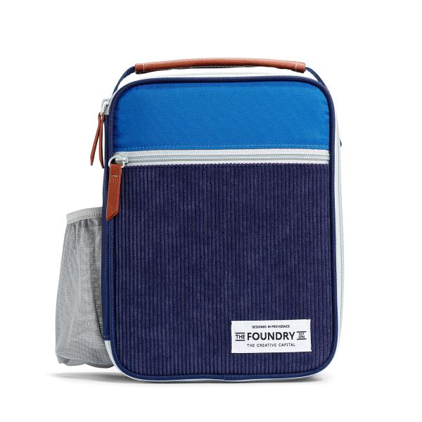 商品名: Foundry by Fit + Fresh、Thayer 断熱ランチバッグ 再利用可能なランチボックス&amp;ソフトミニクーラーバッグ 学校、仕事、ピクニックなどに最適 ブルー Fit &amp; Fresh Insulate...