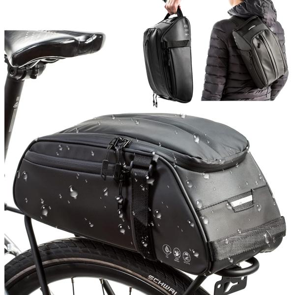 商品名:  ZIMFANQI Bike Rear Bag Reflective,Water Resistant Bicycle Pannier Rack Bag Cargo Trunk Storage Cycling Carrier Che...