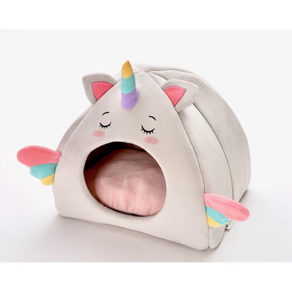 商品名:  Creative Pets Unicorn Pet House, Dog Cat Bed, Comfortable Material, Small Dogs and Cats, Cute Animal Lair, Indoor ...