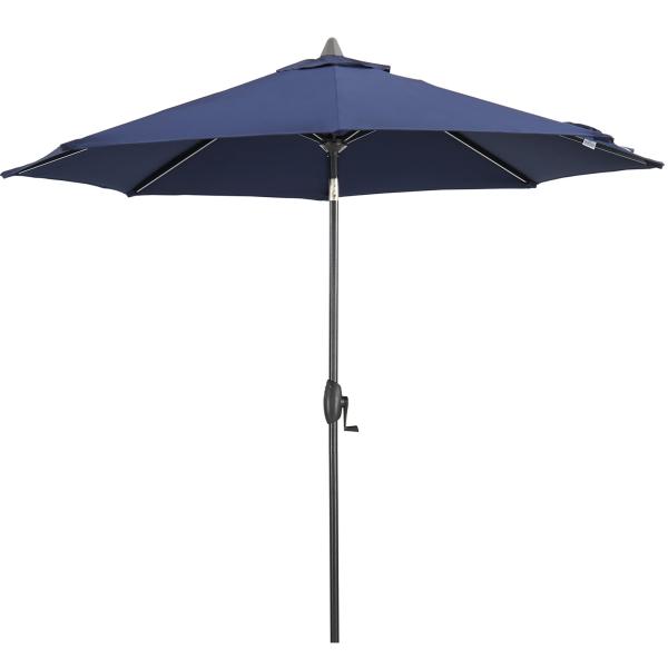 商品名:  Ulax 9Ft Patio Umbrella, Outdoor Market Table Umbrella with Push Button Tilt&amp;Crank, Non-Rust Aluminum Frame Su...