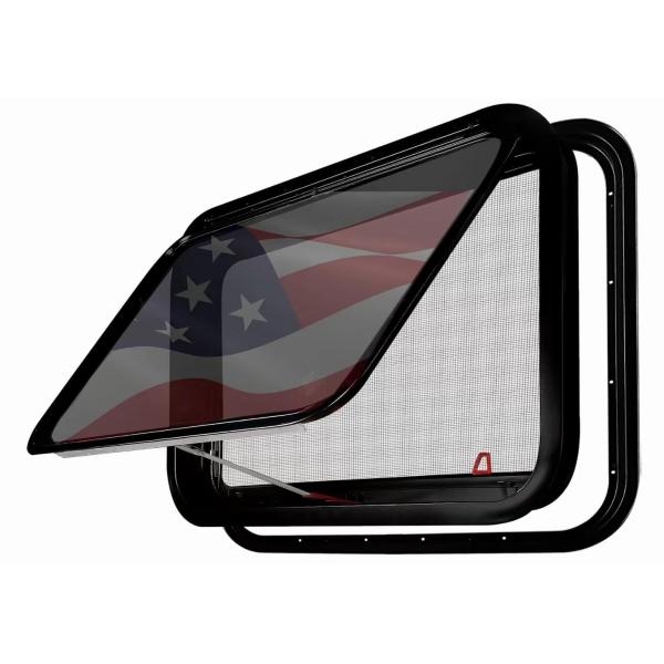 商品名:  Aucuda Aluminum RV Emergency EXIT Window 30"x20" DOT Certified - Tempered Glass with Screen &amp; Trim Kit, 1-3/4"...
