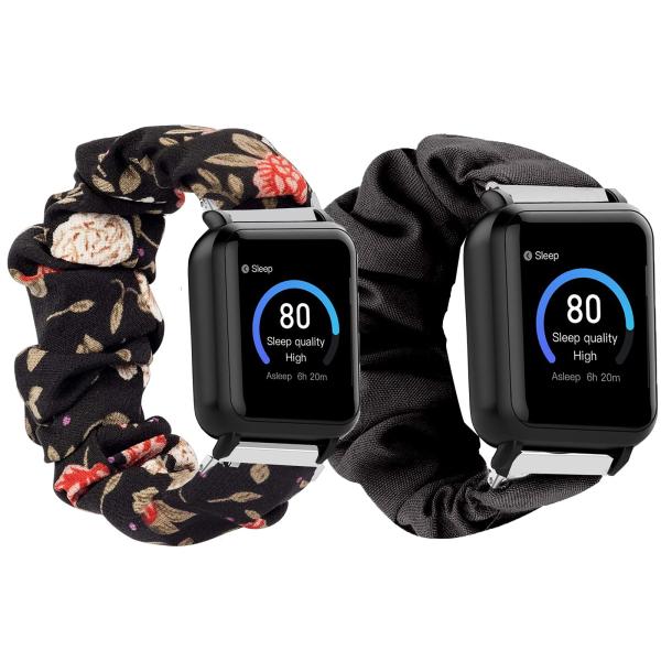 商品名: Lamshaw 3Plus Vibe Plusバンド対応 ファブリック 伸縮性 シュシュ 伸縮性 レディース キュート 交換用ストラップ 3Plus Vibe Plus/Vibe +/Vibe Lite/Vibe Pro/Vibe...