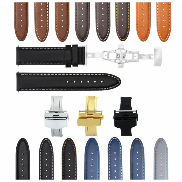 商品名:  Ewatchparts 18-19-20-22-24-26mm Leather Watch Band Strap Smooth Compatible With Longines Watchブランド: Ewatchparts商品サ...