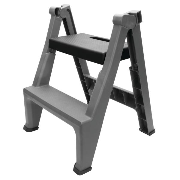 商品名: Performance Tool - 2ステップ折りたたみはしご (W85040) グレー Performance Tool W85040 Heavy Duty 2-Step Folding Ladder, 300lb Weigh...