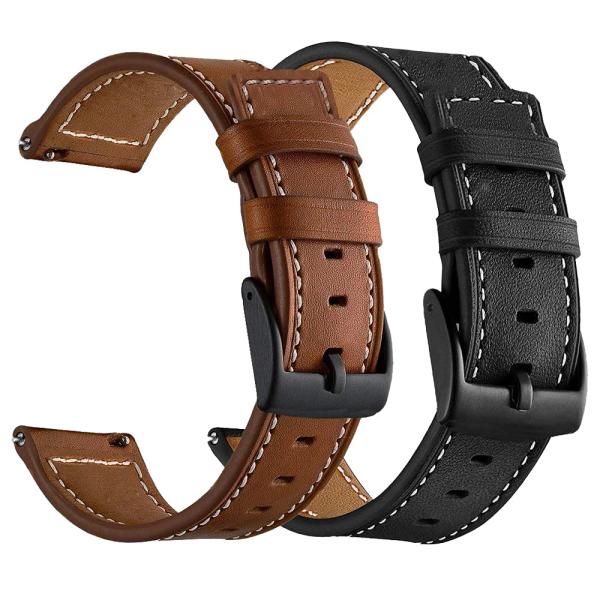 商品名:  LDFAS Leather Bands, (Large Wrist) 22mm Leather Watch Band Compatible for Samsung Galaxy Watch 3 45mm,Garmin Vivoa...