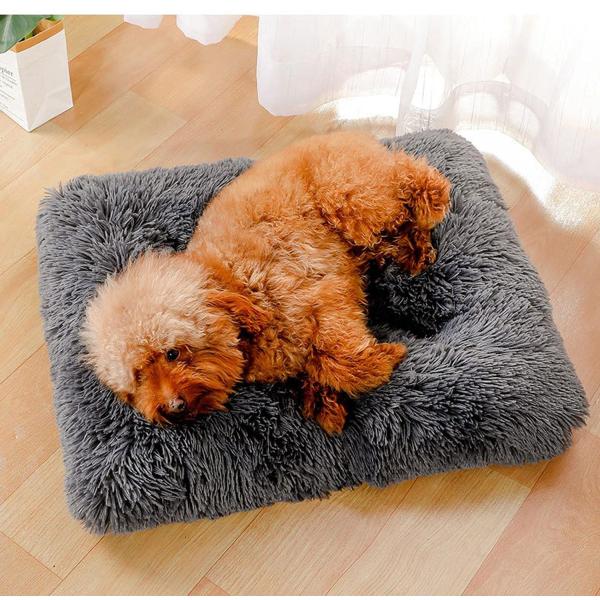 商品名:  Dog Bed Crate Pad for Small Medium Large Dogs,Washable Cozy Dog Bed with Anti-Slip Bottom,Self Warming Indoor Rect...