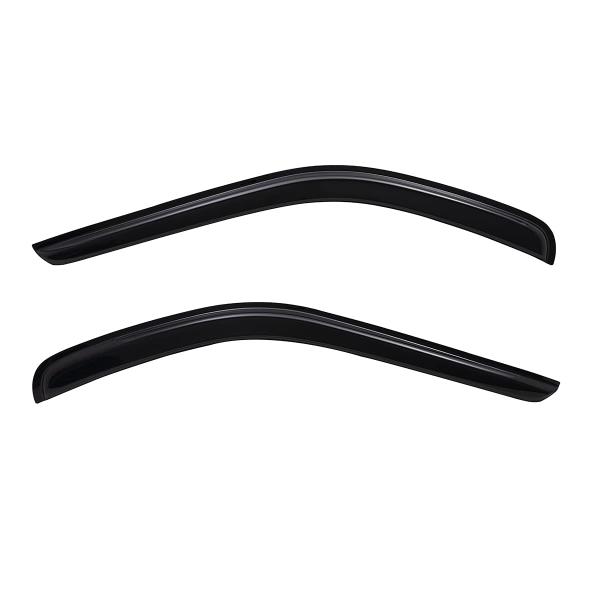 商品名: Lightronic WV92676 テープオン サイドウィンドウバイザー ディフレクター レインガード ダークスモーク 飛散防止 2個セット Lightronic Extra Durable Outside-Mount Auto...