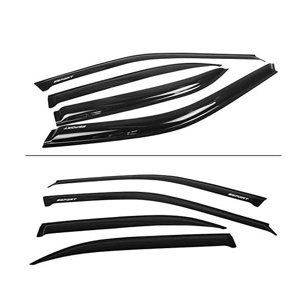 商品名:  EVPROXP Window Visor Rain Guard Shade Compatible with 96-00 Civic Sedan, Side Window Vent Deflector, Dark Smoke Ti...