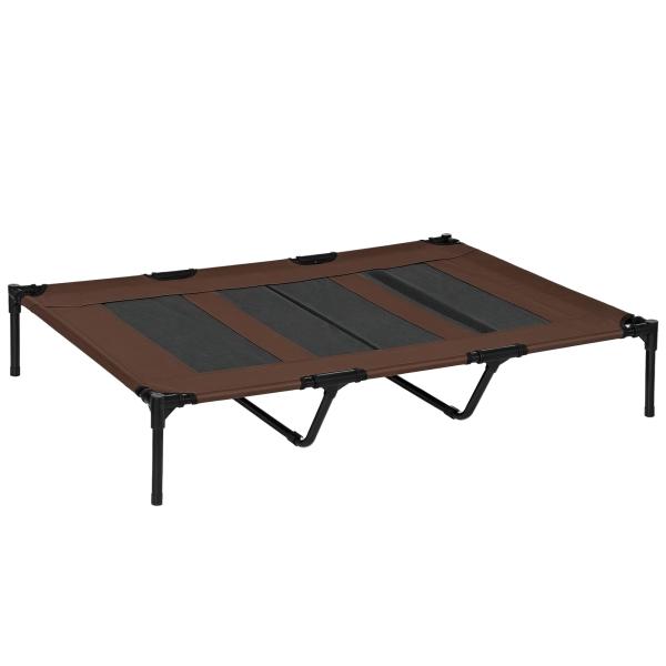 商品名:  PawHut XL Elevated Dog Bed, Outdoor Raised Dog Bed, Portable Pet Cot w/Carry Bag Metal Frame Breathable Mesh Indoo...