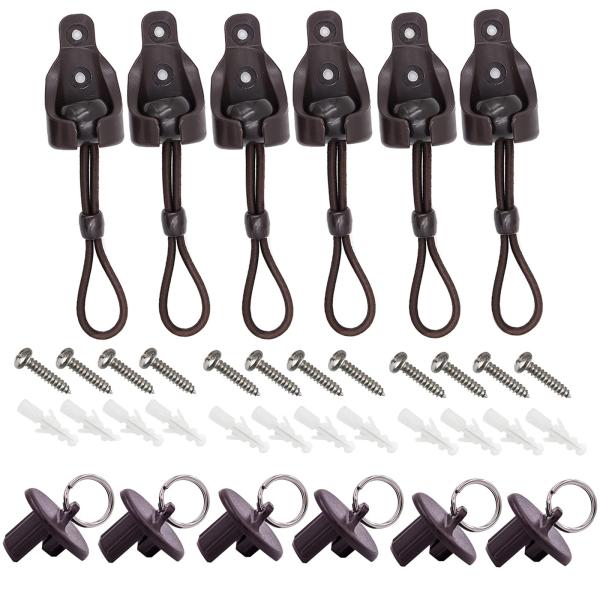 商品名: Universal 3-Pack Bungee Pull Ring End Cap Kit,Replacement Shade Parts for Exterior Sun Shades Outdoor/Indoor Roller...