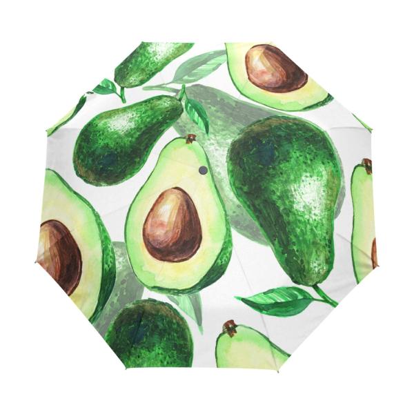 商品名:  Oyihfvs Green Avocado Wild Fruit Automatic Windproof Waterproof Umbrella, Folding Umbrella Reinforced Portable Aut...