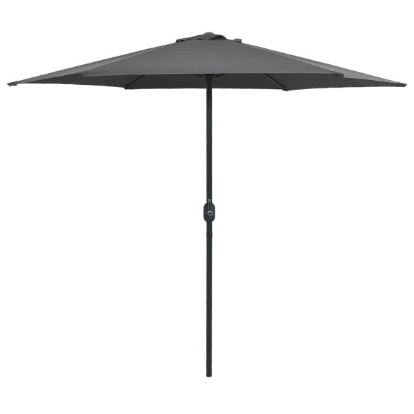 商品名:  BLUECC Beach Umbrella with Aluminum Pole Natural UV Protective Waterproof Outdoor Patio Half Parasol 106.3"x96.9" ...