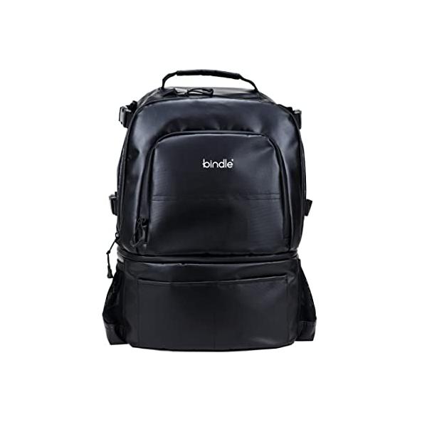 商品名: Bindle 2イン1 断熱クーラーバックパック 漏れ防止 軽量 旅行用クーラーバッグ ビーチ キャンプ ハイキング 釣り ピクニック 大容量 18L アッパーパック 12Lクーラーポケット 最大12缶まで収納 ブラック, ブラッ...