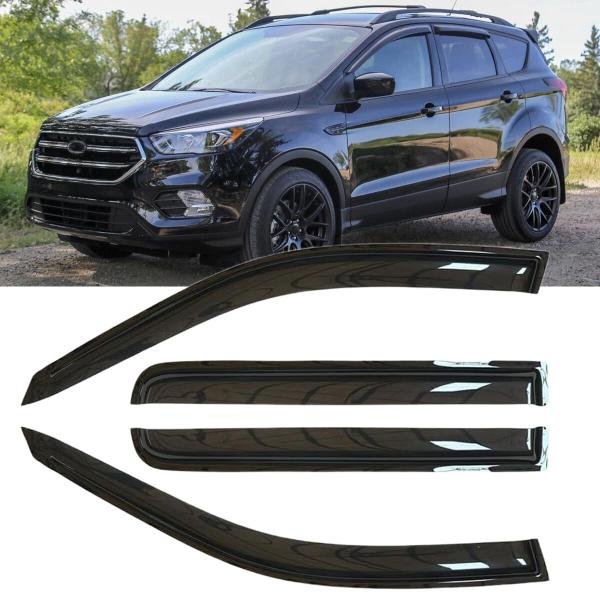 商品名:  BOOGADEE Original Shatterproof 4pcs Window Shade, Outside Mount Tape-On Rain Guards Set, Side Window Visors Vent D...