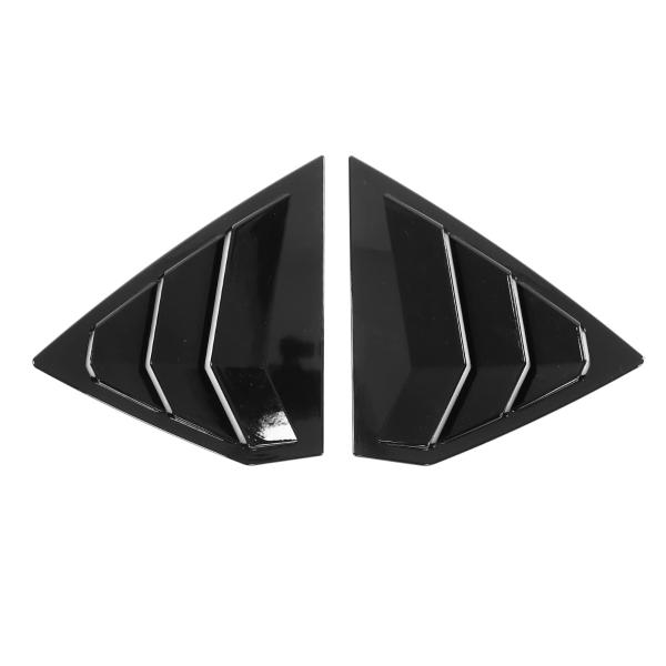 商品名:  EVGATSAUTO Side Window Louvers Trim, 2pcs Gloss Black Rear Side Window Vent Louver Air Vent Scoop Shades Cover Rep...