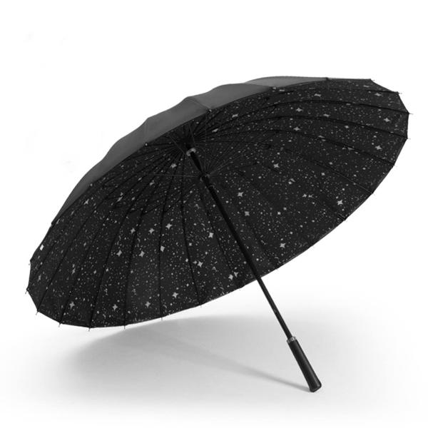 商品名:  Meichoon Large Stick Star Umbrella 24Ribs Travel Golf Bumbershoot Leather Handle Strong Windproof Glassfiber Doubl...