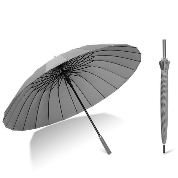商品名:  Meichoon Golf Umbrella 24Ribs Leather Handle Manual Business Sun Rain Straight Bumbershoot Strong Windproof Glassf...
