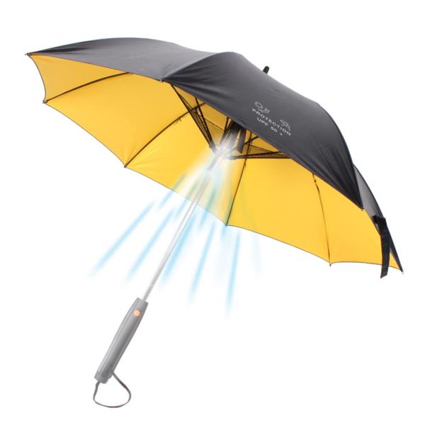 商品名:  Sun Umbrella Built in Fan and Mister System, UPF 50+ Stick Umbrellas Perfect for Festivals, Amusement Parks, Sport...