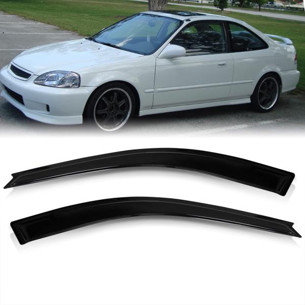 商品名:  AJP Distributors JDM 2PCS Tape-On Side Window Visors Rain Guard Shade Vent Sun Wind Deflector Compatible/Replaceme...