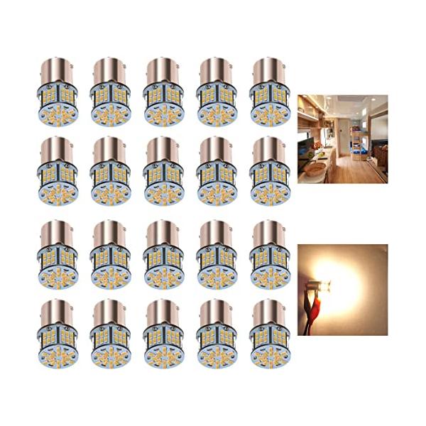 商品名: KISLED 12V RV LED Interior Lights, 20 Packs 1141 1156 1003 1073 BA15S 7506 LED Bulbs for RV Camper Trailer Boat Tru...