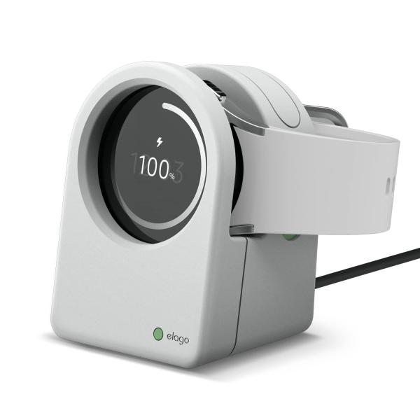 商品名:  elago Clock Watch Charger Stand Compatible with Samsung Galaxy Watch 4/4 Classic / 3 / Active (40~46mm) - [Light G...