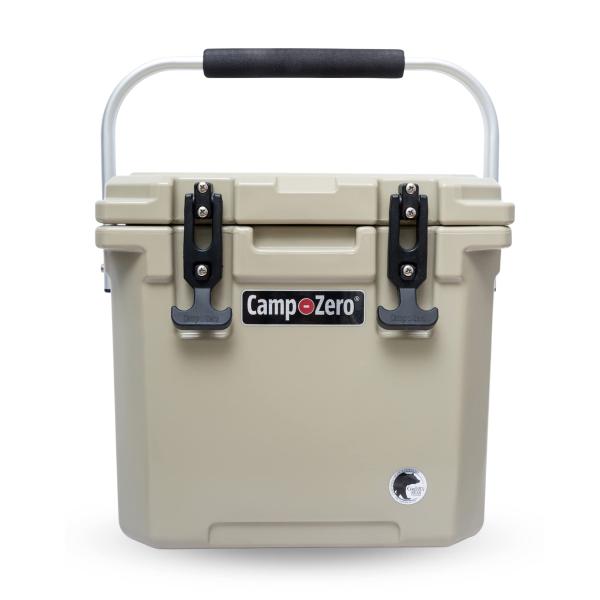 商品名: CAMP-ZERO 12 | 12.6クォート プレミアムクーラー 成型カップホルダーと折りたたみアルミハンドル (ベージュ) CAMP-ZERO 12 | 12.6 Qt. Premium Cooler with Molded-...