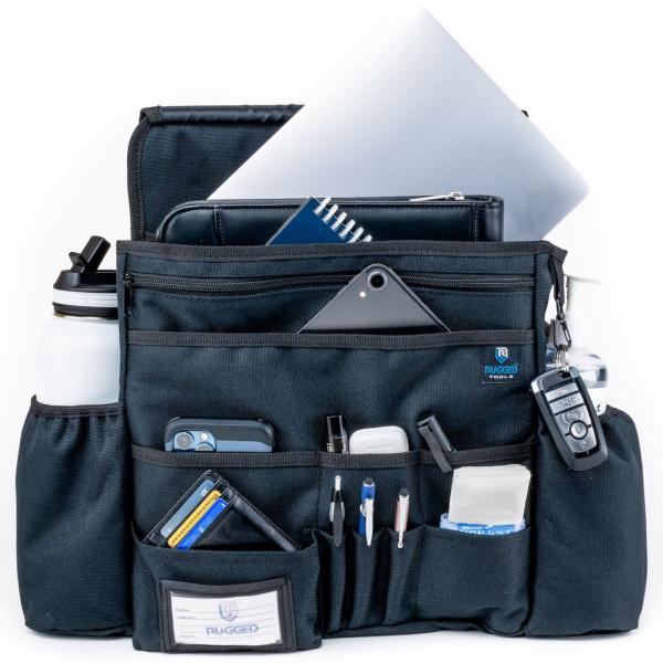 商品名: Rugged Tools カーシートオーガナイザー ? 助手席用フロントシートオーガナイザー ? 車オフィス 仕事用トラック 警察 ビジネス 法執行機関用 ? シート上収納ファイルオーガナイザー トラックキャブ用 Rugged T...