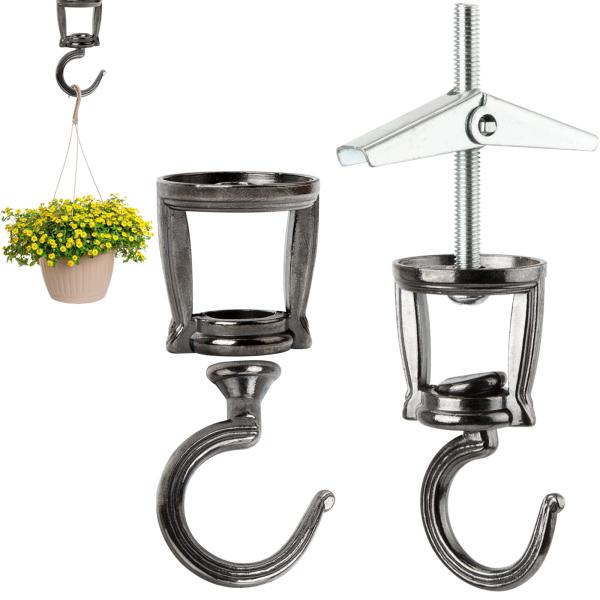 商品名: Foxwake Swag 天井フック 植物を吊り下げる 10セット foxwake Ceiling Hooks for Hanging Plants 10set, Heavy Duty Swivel Hook with Toggl...