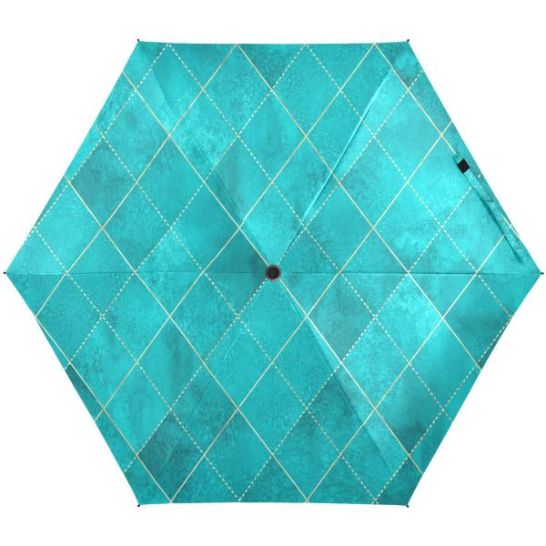 商品名:  Oyihfvs Turquoise Parasol Folding Umbrella, Reinforced Windproof Waterproof, Portable Compact Anti-UV Sun Rain Pro...